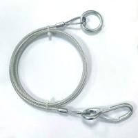 China Wire Rope Eye To Eye Safety Cable Sling Stainless 316 For Security Lanyards for sale