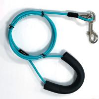 China PVC Coated Cable Pet Leash Dog Tie Out Stake And Tie Out Cable For Dogs Up To 90 Lbs for sale