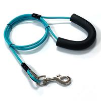 China PVC Coated Cable Pet Leash Dog Tie Out Stake And Tie Out Cable For Dogs Up To 90 Lbs for sale