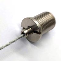 China Suspension Cable System Grip Lock Brass Grippers Suspended Cable Clip For Panel Lights for sale
