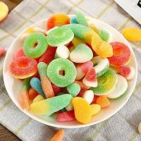 China Sour And Sweet Chewy Gummy Candy Assorted Shape Fruit Flavor Soft Candies for sale