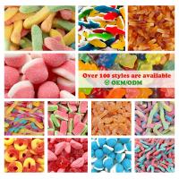 China Sour And Sweet Chewy Gummy Candy Assorted Shape Fruit Flavor Soft Candies for sale