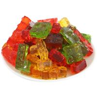China Factory Wholesale 3D Building Blocks Gummy Candy Sweets Juice Flavor Soft Candies for sale