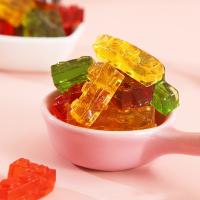 China Factory Wholesale 3D Building Blocks Gummy Candy Sweets Juice Flavor Soft Candies for sale
