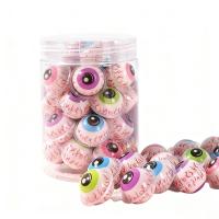 China Halloween Candies Eyeball Gummy Candy Filled Jam Fruit Flavor Soft Candy Wholesale for sale