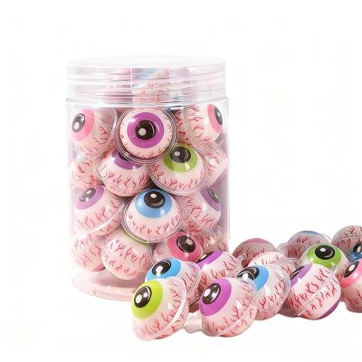 China Halloween Candies Eyeball Gummy Candy Filled Jam Fruit Flavor Soft Candy Wholesale for sale