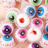 China Halloween Candies Eyeball Gummy Candy Filled Jam Fruit Flavor Soft Candy Wholesale for sale