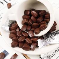 China Bulk Mixed Coffee Flavor Pressed Tablet Candy Office Snacks Coffee Bean Candies for sale