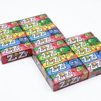 China ZiZi Chewing Gum with Tattoo Sticker Assorted Fruit Flavor Gum Chew Bubble Gum for sale