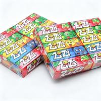 China ZiZi Chewing Gum with Tattoo Sticker Assorted Fruit Flavor Gum Chew Bubble Gum for sale