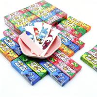 China ZiZi Chewing Gum with Tattoo Sticker Assorted Fruit Flavor Gum Chew Bubble Gum for sale