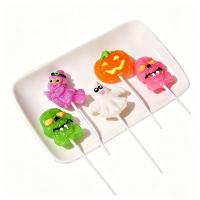 China Wholesale 15g 20g 3D Cartoon Shape Lollipop Candy Stick Hard Candy Halloween Candies for sale