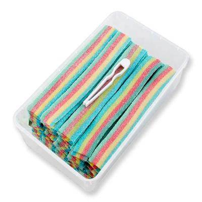 China Hot Sale Classic Sour Belts Strip Chewy Gummy Candy Acid Soft Sweets Licorice Candy for sale