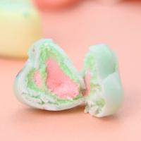 China Sugar Coated Mini Cotton Candy Colorful Cylindrical Heart Shaped Crispy Marshmallow for sale