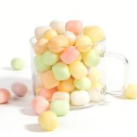 China Sugar Coated Mini Cotton Candy Colorful Cylindrical Heart Shaped Crispy Marshmallow for sale
