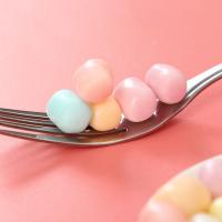 China Sugar Coated Mini Cotton Candy Colorful Cylindrical Heart Shaped Crispy Marshmallow for sale