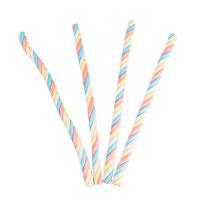 China Factory Wholesale Smile Marsh Long Twist Marshmallow Kid's Soft Candy Bagged Cotton Candy for sale
