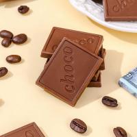 China Banknote Shaped Solid Dark Chocolate Block Individual Packaging Snacks Candy Wholesale for sale