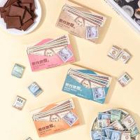 China Banknote Shaped Solid Dark Chocolate Block Individual Packaging Snacks Candy Wholesale for sale