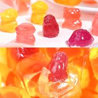 China 3D Fun Animal Shapes Peelable Gummy Candy 50% Real Fruit Juice Soft Candies for sale