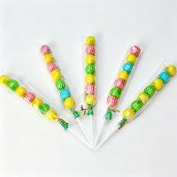 China Watermelon Shape Bubble Gum Fruit Flavor Stick Gummy Candy Colorful Chewing Gum Candy for sale