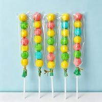 China Watermelon Shape Bubble Gum Fruit Flavor Stick Gummy Candy Colorful Chewing Gum Candy for sale