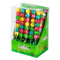 China Watermelon Shape Bubble Gum Fruit Flavor Stick Gummy Candy Colorful Chewing Gum Candy for sale