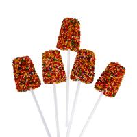 China Wholesales Ice Cream Shape Gummy Candy Lollipop Boxed Soft Candies and Sweets for sale