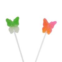 China Wholesale Cartoon Shape Fruit Flavor Gummy Candy Colorful Soft Lollipop Candies for sale