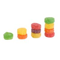 China Sour and Sweet Fruit Flavor Gummy Candy Sweets Colorful Soft Chewy Candies for sale