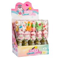 China Cartoon Shape Marshmallow Children's Snacks Sweet Cream Coated Soft Cotton Candy for sale