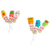 China Cartoon Shape Marshmallow Children's Snacks Sweet Cream Coated Soft Cotton Candy for sale