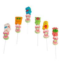 China Cartoon Shape Marshmallow Children's Snacks Sweet Cream Coated Soft Cotton Candy for sale