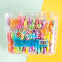 China Assorted Fruit Flavor Hard Stick Candy Wholesale High Quality Sliced Lollipop Candy for sale