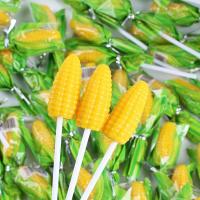 China Wholesale Custom Sweet Soft Candy Corn Cob Lollipop Candy Stick Gummy Candy for sale