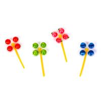 China 3D Windmill Shaped Soft Lollipop Sweets Assorted Fruit Flavor Gummy Candy Snacks for sale