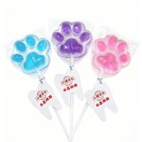 China 20g Flat Crystal Lollipop Assorted Cartoon Shape Sugar Free Hard Candy Sweets for sale