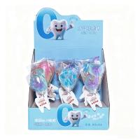 China 20g Flat Crystal Lollipop Assorted Cartoon Shape Sugar Free Hard Candy Sweets for sale
