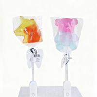 China Sugar Free Lollipop Candy Assorted Shape Hard Candy Luminous Stick Candy Toy for sale