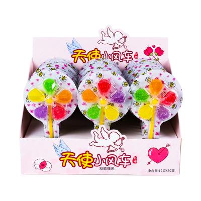 China High Quality Windmill Lollipop Fruit Flavor Soft Candy Children's Candy Toys Gummy Candy for sale