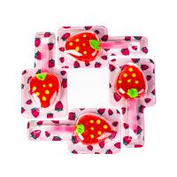China Fruit Flavor Strawberry Shape Soft Lollipop Candy Sweet Gummy Candies Wholesale for sale