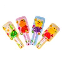 China Personality Cartoon Shape Soft Lollipop Candy Colorful Fruit Flavor Gummy Candy for sale