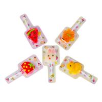 China Colorful Gummy Candies Cartoon Shape Soft Lollipop Candy Fruit Flavor Candy Sweets for sale