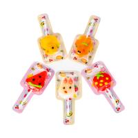 China Colorful Gummy Candies Cartoon Shape Soft Lollipop Candy Fruit Flavor Candy Sweets for sale