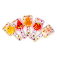 China Colorful Gummy Candies Cartoon Shape Soft Lollipop Candy Fruit Flavor Candy Sweets for sale