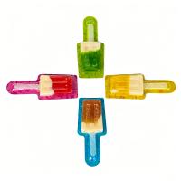 China Fruit Flavor Ice Cream Shape Soft Lollipop Candies Rich in Vitamin C Gummy Candy for sale