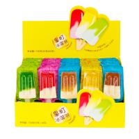 China Fruit Flavor Ice Cream Shape Soft Lollipop Candies Rich in Vitamin C Gummy Candy for sale