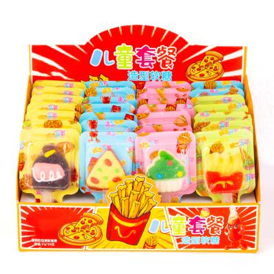 China Candy Wholesale 3D Cartoon Shaped Fruit Flavor Soft Lollipop With Vitamin C Gummy Candy for sale