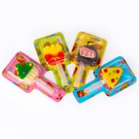 China Candy Wholesale 3D Cartoon Shaped Fruit Flavor Soft Lollipop With Vitamin C Gummy Candy for sale
