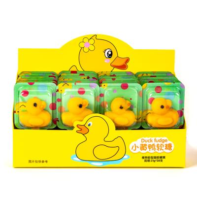 China High Quality Cartoon Duck Shaped Soft Lollipop Candy Rich in Vitamin C Gummy Candy for sale